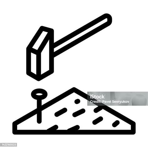 해머 네일 어셈블리 가구 라인 아이콘 벡터 일러스트 레이 션 Diy에 대한 스톡 벡터 아트 및 기타 이미지 Diy 가구