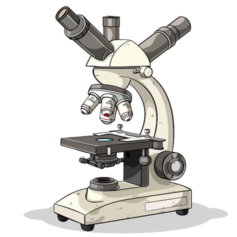 Microscope électronique Vecteur Premium Généré à Base Dia