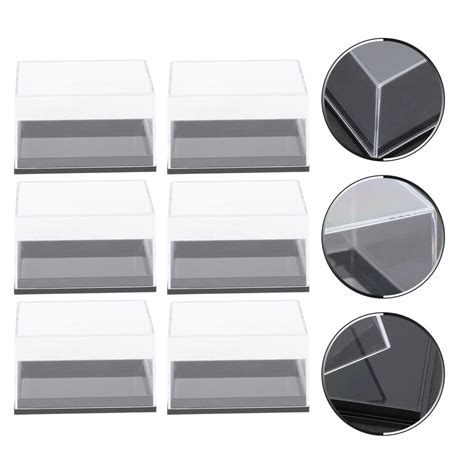Crystal Case For Stones Bamill Clear Plastic Box Rectangular Insect