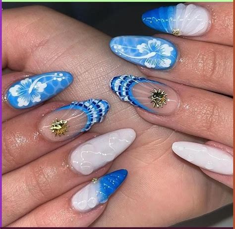Easy Flower Nail Art For Spring 🐣🌸🌿 Cute Diy Floral Nail Design For
