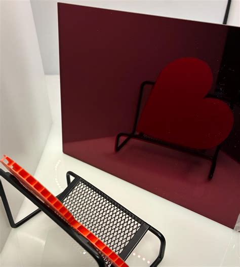 Dark Red Mirror Acrylic Plexiglass Sheet 2423 18 3mm Thick