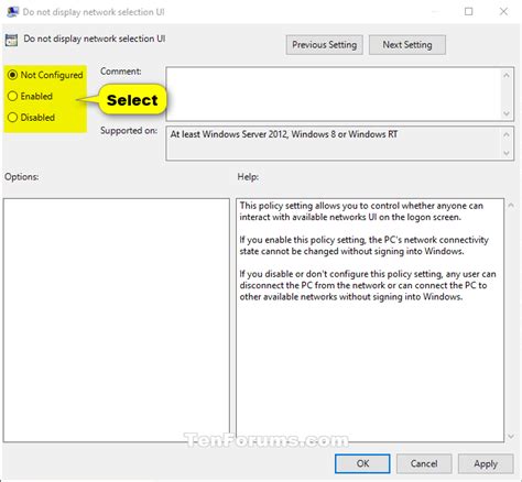 Add Or Remove Network Icon On Lock And Sign In Screen In Windows