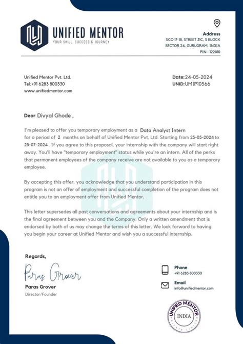 Divyal Ghode On Linkedin Dataanalysis Internship Unifiedmentor Excited