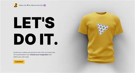 GitHub Reactinary Threejs Custom Shirt