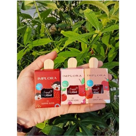 Jual Implora Cheek Liptint Lip Tint Implora Shade Vampire Blood Shopee Indonesia