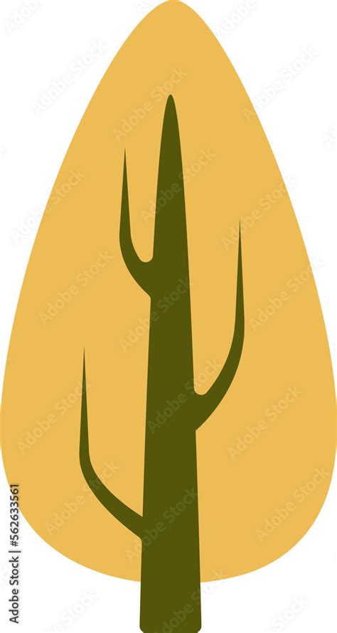 Deciduous Tree Illustration Stock Illustration Adobe Stock