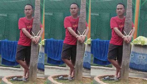 Duh Mantan Pejabat Dinsos Ini Kok Diikat Di Pohon Topmetro News