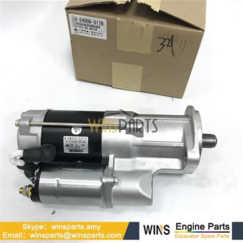 8-98070321-1 8980703211 ISUZU 4HK1 ENGINE STARTER ELECTRICAL 4HK1 ...