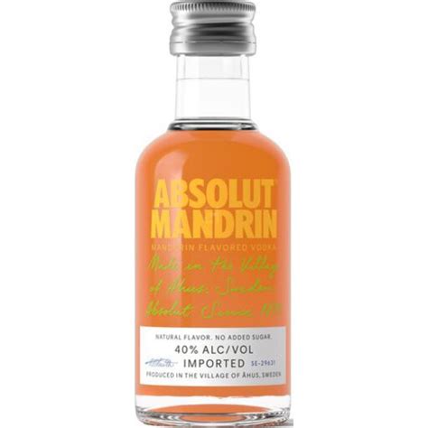 Absolut Mandrin Vodka 50ml Beer Wine And Liquor Superstore Mega Bev