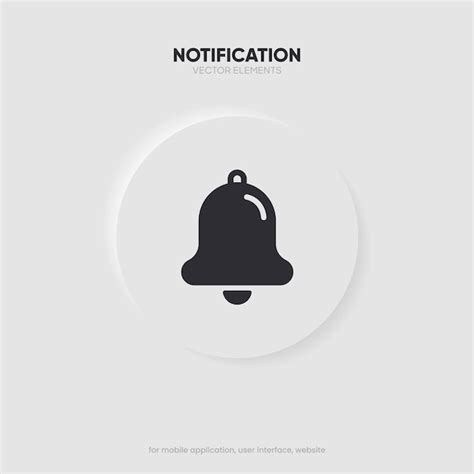 Premium Vector Subscribe Button Bell Notification Icon Button And