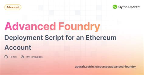 Video Account Abstraction Deployment Script For An Ethereum Account Advanced Foundry