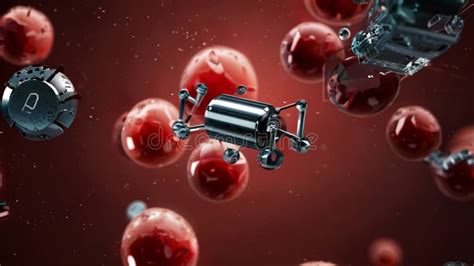 Medical Nanobots Assembling Microscopic Structures In Scientific