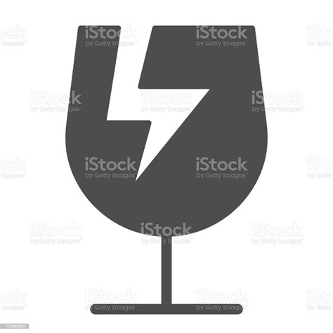 깨지기 쉬운화물 솔리드 아이콘 물류 및 배달 기호 깨지기 쉬운 또는 깨지기 쉬운 재료 포장 벡터 기호 흰색 배경에 깨진 유리 기호 관리 아이콘 문양 처리 벡터 수송에 대한