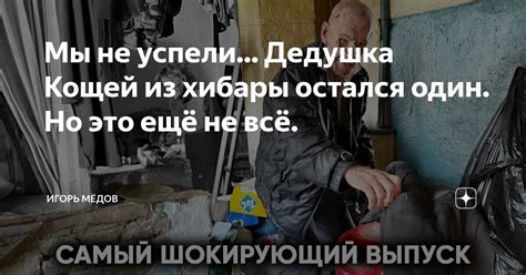 Мы не успели Дедушка Кощей из хибары остался один Но это ещё не всё Игорь Мёдов Дзен