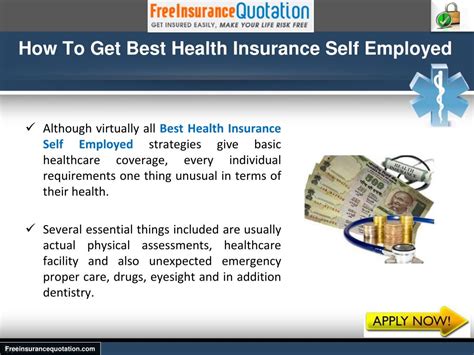 Ppt Affordable Self Employed Health Insurance Powerpoint Presentation