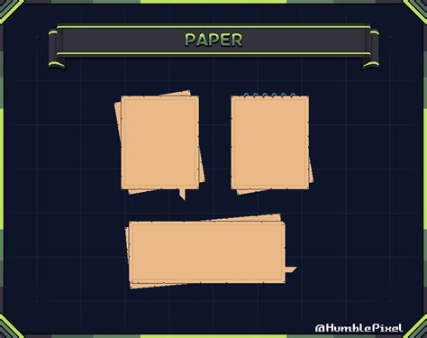 📜 Version 12 Pixel Paper 📜 Pocket Inventory Series 4 Pixel