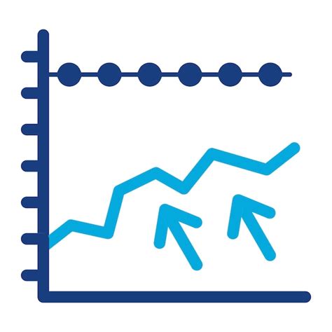 Premium Vector Multiple Trend Chart Duotone Illustration