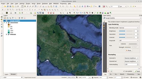 Hillshade In QGIS BNHR