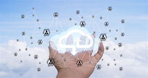 cloud computing lies in the hands and humans are connected through