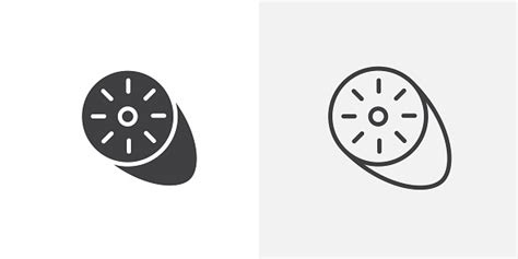 키위 아이콘은 검은 색 평평한 단색 및 윤곽선 스타일로 설정되어 있습니다 0명에 대한 스톡 벡터 아트 및 기타 이미지 0명 개념 개념과 주제 Istock