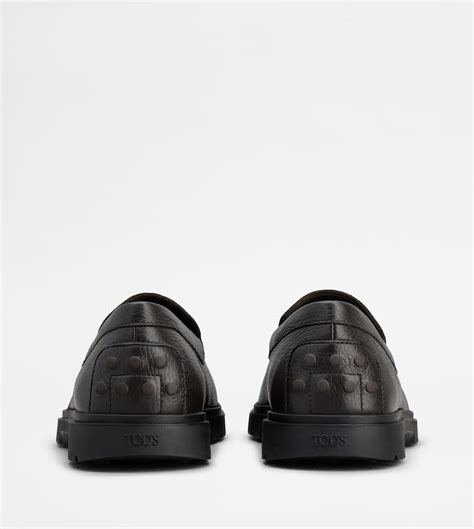 Man Brown Slipper Loafers In Leather Xxm59k00040s5n7mcs800 Tods