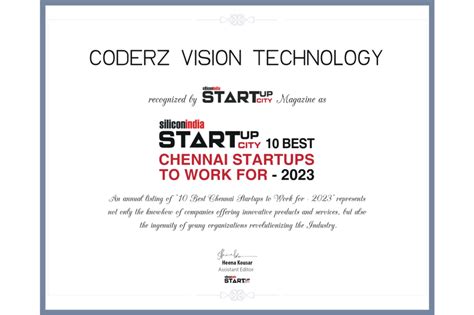 Awards And Recognition Coderz Vision Technology