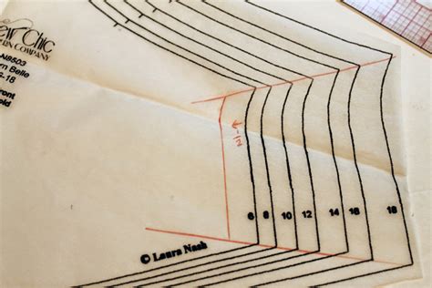 Sew Chic Pattern Company Pattern Resizing Part Large To Small