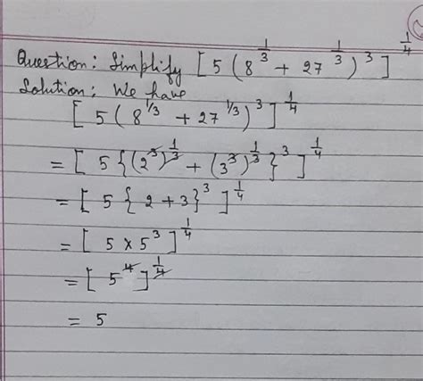 5 5 ³ ¼ Find The answer need it Brainly in