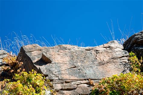 Cliff Edge With Dry Grass Stock Image Image Of Season 161217445