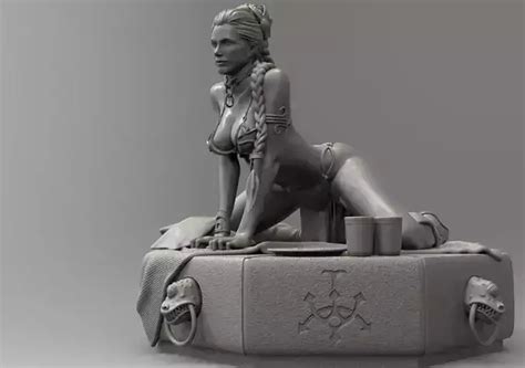 Princess Leia On Jabba Slave Costume 3d Model 3d Printable Cgtrader