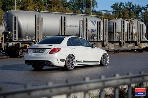 Graceful And Stylish Bespoke White Mercedes C Class V8 — Gallery