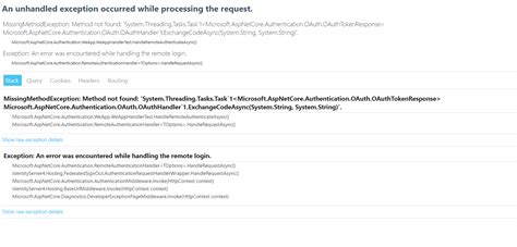 Some Errors With OAuthHandler Issue 20988 Dotnet Aspnetcore GitHub