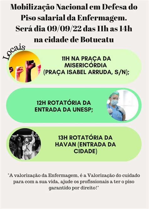 Profissionais da enfermagem fazem protesto em Botucatu Agência 14News
