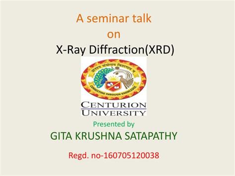 X Ray Powder Diffraction Pptx X Ray Powder Diffraction Pptx