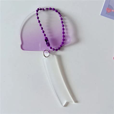 Porte clé en acrylique Transparent passe carte carillon vent couleur jouet créatif ornement pour