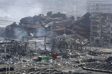 Tianjin Explosion Huge Crater Opens In Apocalyptic Aftermath Of Blast