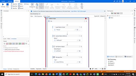 I Have An Error In Between On Integrating Python Code In Uipath