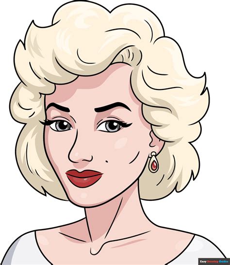 How To Draw Marilyn Monroe Really Easy Drawing Tutorial