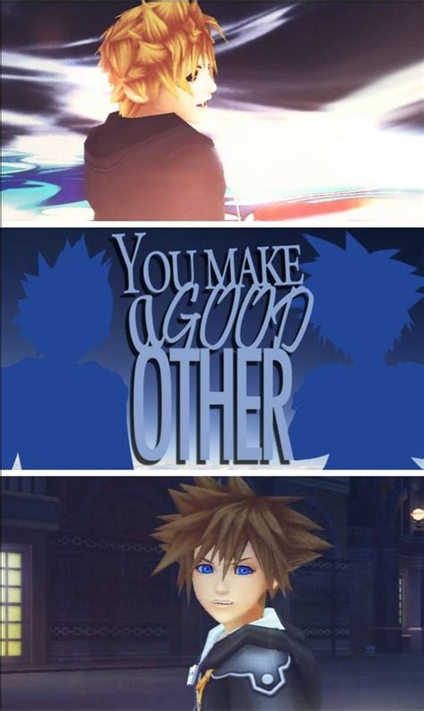 Roxas And Sora You Make A Good Other Kingdom Hearts Wallpaper