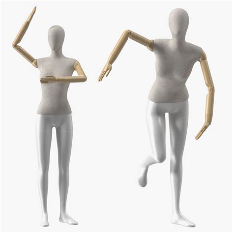 Flexible Female Mannequin Rigged For Maya 3d Model 89 Ma Free3d