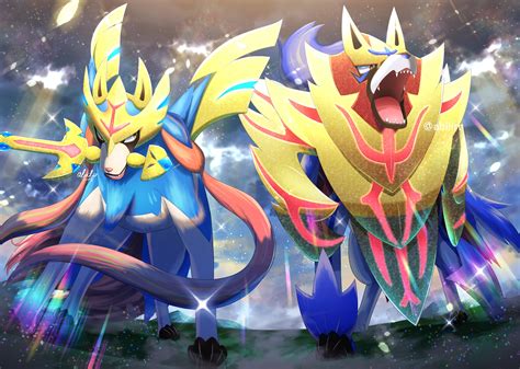 Zacian Zacian Zamazenta And Zamazenta Pokemon Drawn By Pokemer