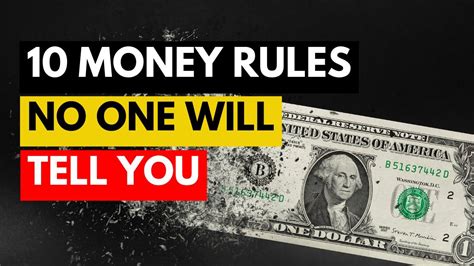 10 Money Rules The Rich Dont Want You To Know Youtube