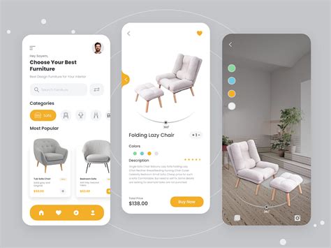 Furniture E Commerce App Ui Concept On Behance