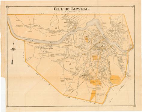 Lowell Massachusetts 1875 Wardmaps Llc