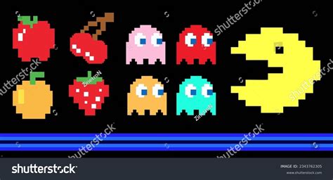 Pacman Pixel Art Raster