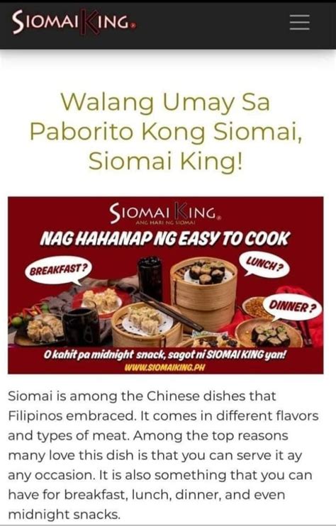 Siomai Is Reighvens Oshoppe Assorted Products Online Facebook
