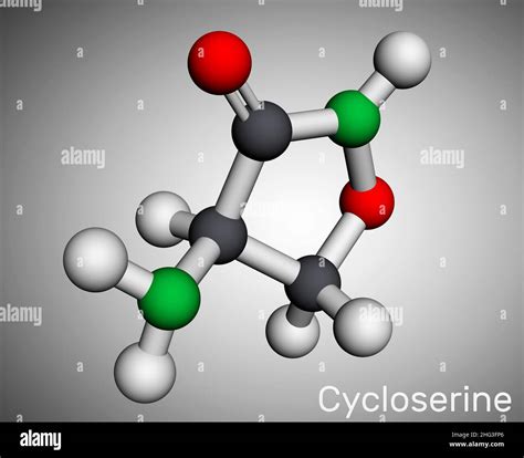 Cycloserine Molecule It Is Broad Spectrum Antibiotic Used In The