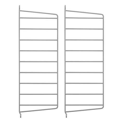 String Furniture String Side Panel 50 X 20 Cm 2 Pack Grey Finnish