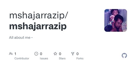 GitHub Mshajarrazip Mshajarrazip All About Me