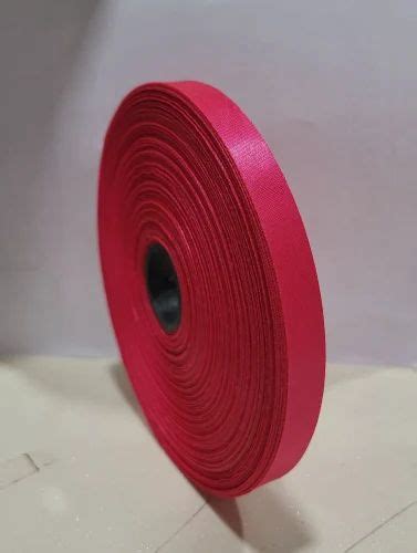 Pink 14 Mm Single Faced Satin Ribbon At 35 Roll In Surat ID